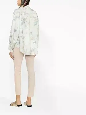 FORTE_FORTE Floral-print Cotton Shirt