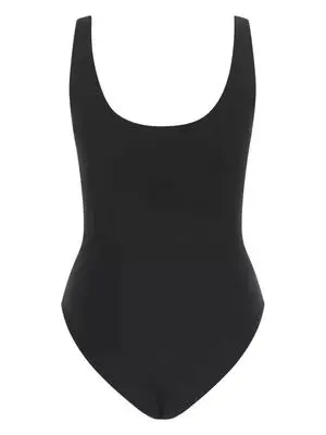 Saint Laurent Saharienne Lace-up One Piece Swimsuit