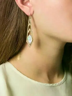 Stephen Webster Crystal Haze Long Diamond Earrings - Metallic