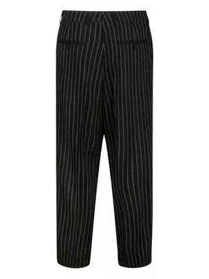 AMI Paris Pinstriped Tapered Virgin Wool Trousers