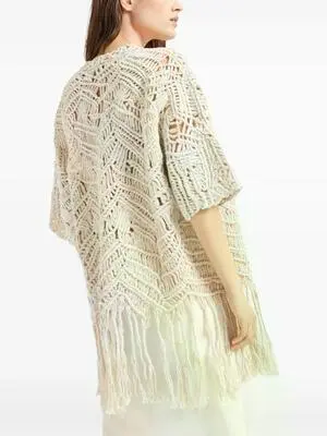 Brunello Cucinelli Opera Macramé Cardigan