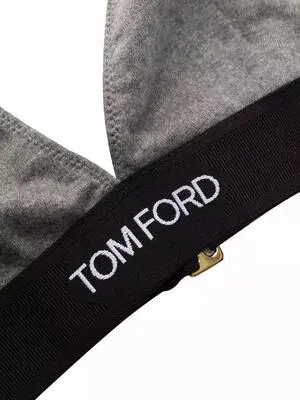 TOM FORD Logo-underband Cashmere Triangle Bra