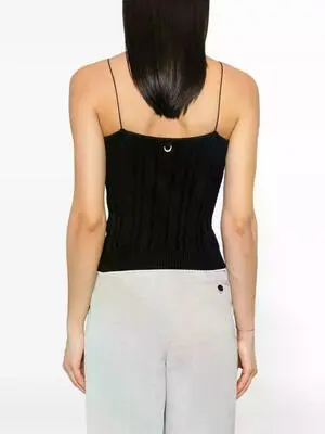 Jacquemus Le Haut Bella Cable-knit Top - Black
