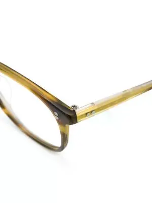 Oliver Spencer Round Frame Optical Glasses - Brown