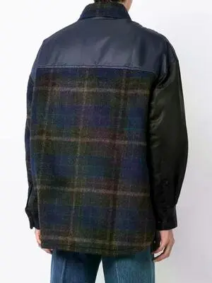FENG CHEN WANG Panelled Plaid Jacket