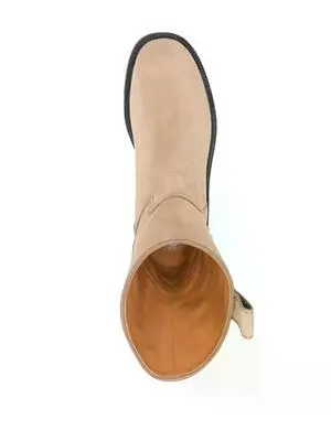 TOD'S T Timeless-plaque Boots - Neutrals