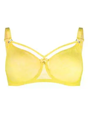 Marlies Dekkers Space Odyssey Floral-lace Push-up Bra - Yellow