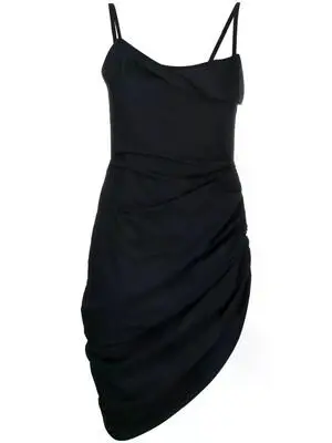 Jacquemus La Robe Saudade Draped Minidress - Blue