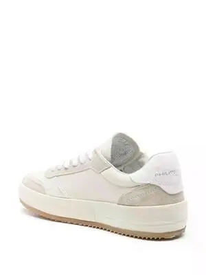 Philippe Model Panelled Leather Sneakers - Neutrals