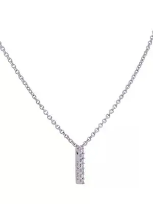 ALINKA 18kt White Gold Diamond 'i' Initial Pendant Necklace