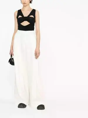 AMBUSH Cut-out Heart Sleeveless Top - Black