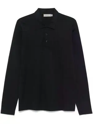 Canali Piqué-weave Polo Shirt - Blue