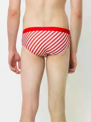 AMIR SLAMA Striped Swim Briefs