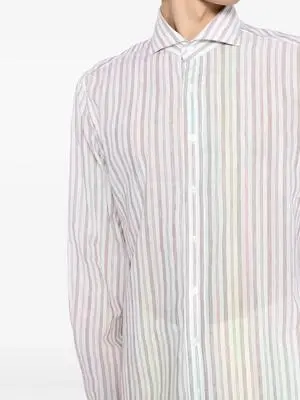 LARDINI Striped Button-up Shirt