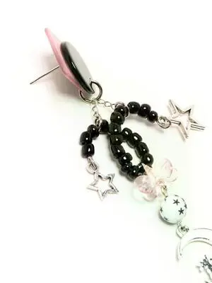 AMIR SLAMA Moon Pendant Drop Earrings