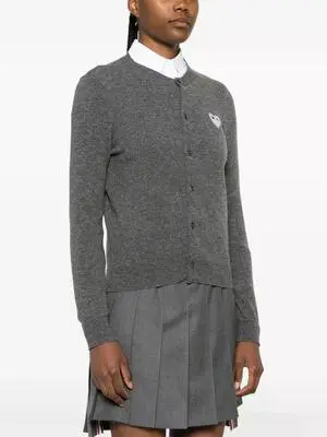 Play Comme Des Garcon Heart Embellished Cardigan