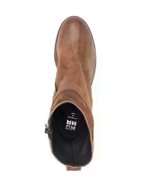 Moma 70mm Leather Ankle Boots