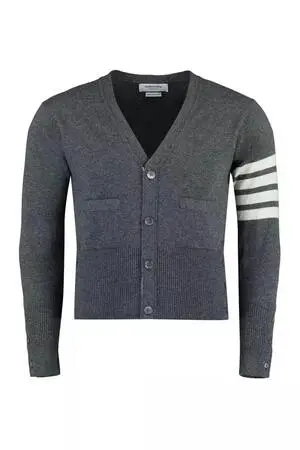 Thom Browne 4-bar Cashmere Cardigan