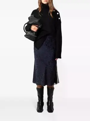 Zadig&Voltaire Jayla Leopard-print Silk Skirt