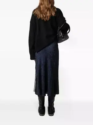 Zadig&Voltaire Jayla Leopard-print Silk Skirt