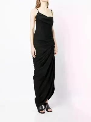 Jacquemus La Robe Saudade Longue Dress - Black