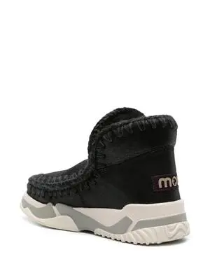 Mou Shearling Trimmed Slip-on Sneakers
