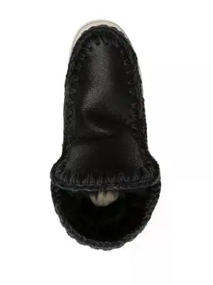 Mou Shearling Trimmed Slip-on Sneakers
