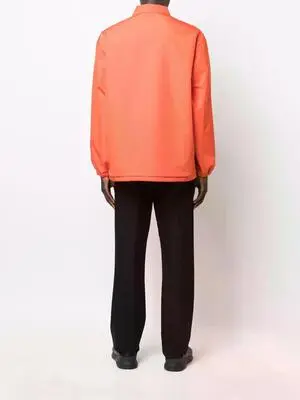 Khrisjoy Drawstring Waist Shirt Jacket - Orange