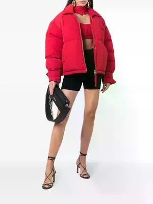 Jacquemus Le Short Arancia Ribbed Biker Shorts