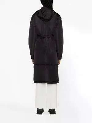 Prada Re-nylon Down Coat - Black