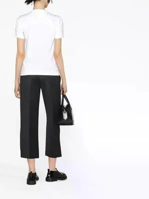 Play Comme Des Garcon Logo-embroidered T-shirt