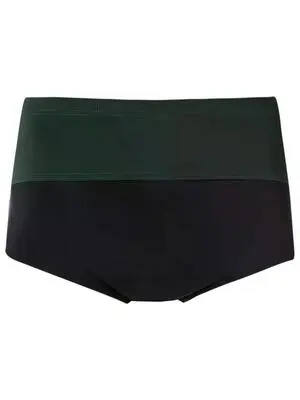 AMIR SLAMA Bicolor Trunks - Black