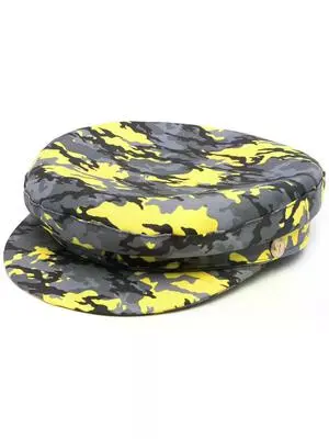 MANOKHI Camouflage Print Cap - Grey