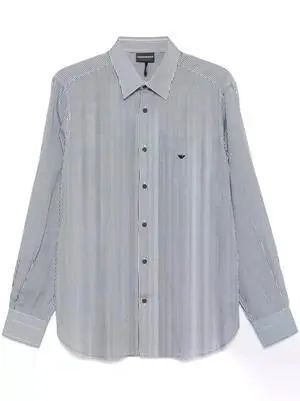 Emporio Armani Pinstripe Shirt - Blue