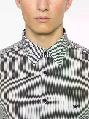 Emporio Armani Pinstripe Shirt - Blue