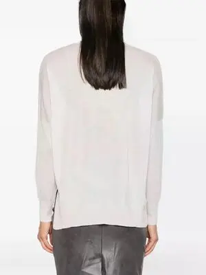 BLANCA VITA Fine-knit Virgin Wool Sweater - Pink