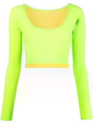 Sunnei Layered Long-sleeved Crop Top
