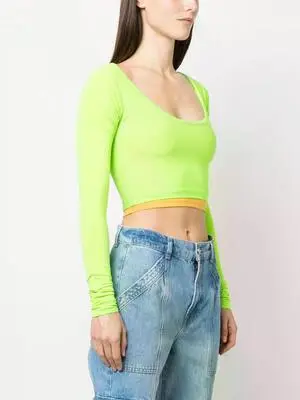 Sunnei Layered Long-sleeved Crop Top
