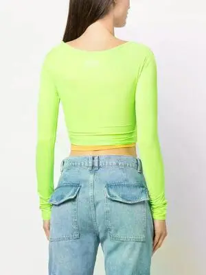 Sunnei Layered Long-sleeved Crop Top