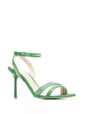 Liu Jo Crystal-embellished Leather Sandals