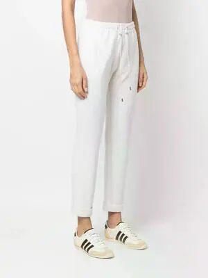 Colombo Elasticated Drawstring-waistband Trousers