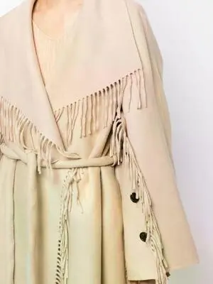 Goen.j Double-faced Fringed Coat