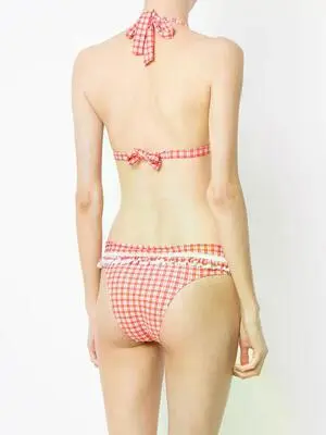 AMIR SLAMA Plaid Bikini Set