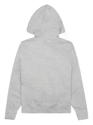Play Comme Des Garcon Zip-up Hoodie With Heart Appliqu