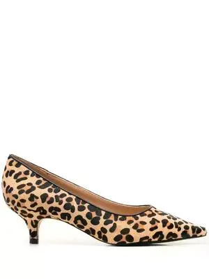 AGE OF INNOCENCE Jacqueline 50mm Leopard-print Pumps