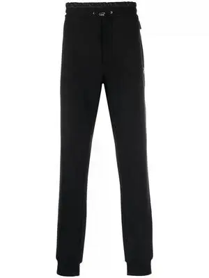 Philipp Plein Logo-patch Drawstring Track Pants - Black