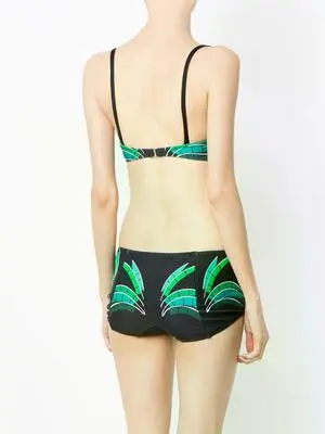 AMIR SLAMA Tropical Print Bikini Set