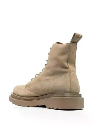 BUTTERO® Lace-up Suede Boots - Grey
