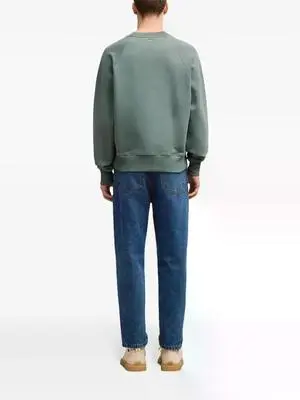 AMI Paris Organic Cotton Sweatshirt With De Coeur Monogram