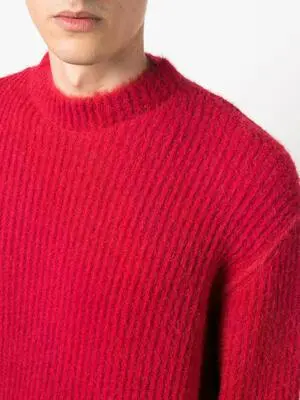 UMA WANG Ribbed Brushed-effect Jumper